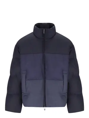 Emporio Armani Block Padded Jacket - Blue