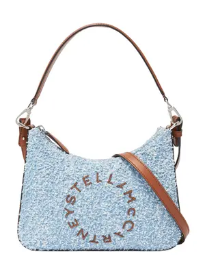 Stella McCartney Tweed Shoulder Bag - Blue
