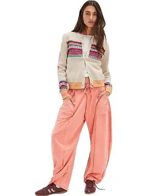 Free People Kaiden Barrel Pants - Lipstick