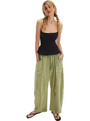 Free People Kaiden Barrel Pants Pistachio