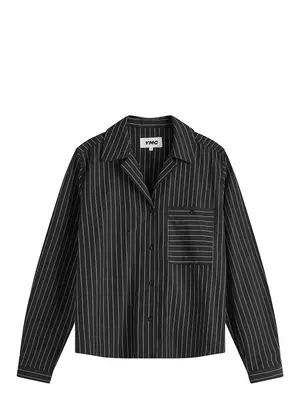 You Must Create Annie Striped Shirt - Black-white