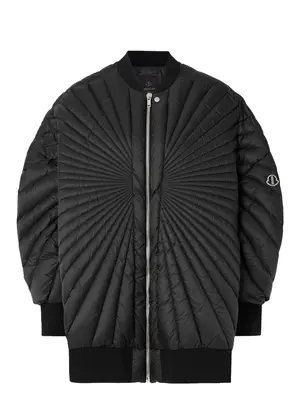 Rick Owens Moncler Radiance Peter Oversized Quilted Down Jacket - Black
