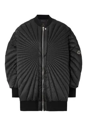 Rick Owens Moncler Radiance Peter Oversized Quilted Down Jacket - Black