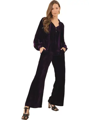 Hale Bob Hale Bob Kinley Velvet Top Purple