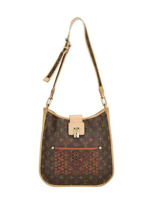 LOUIS VUITTON Monogram Perforated Musette Bag - Brown