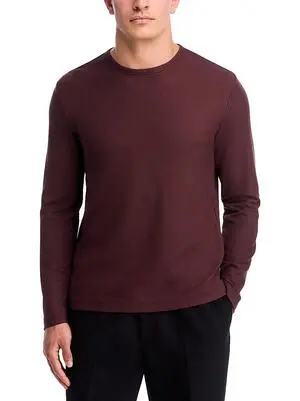 Vince Pima Pique Long Sleeve Tee - Washed Port