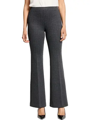 NIC+ZOE Pinstripe Ponte Pants - Grey Multi