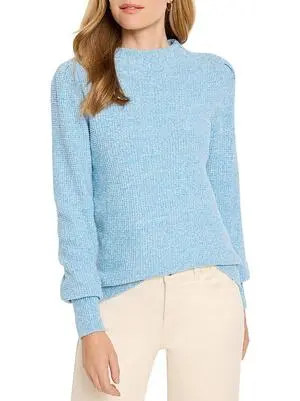 NIC+ZOE Waffle Stitch Sweater - Blue Jewel