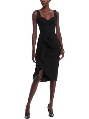 Black Halo Lucetta Cocktail Sheath Dress - Black