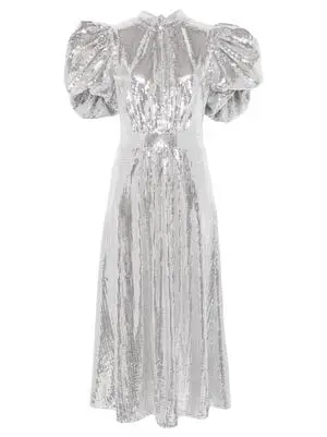 ROTATE BY BIRGER CHRISTENSEN Sequined Maxi Dress - Silver