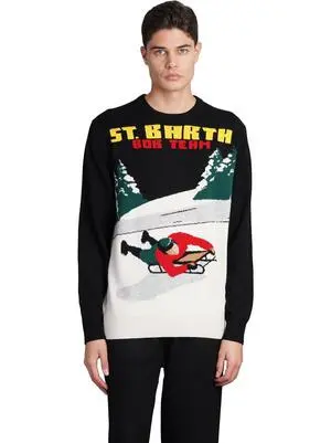 MC2 SAINT BARTH Heron C Knitwear Black Multicolor