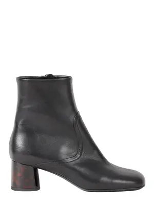 Sandro Leather Ankle Boots - Black