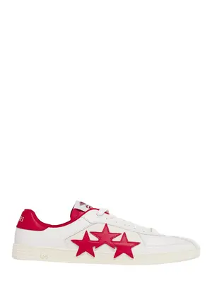 Amiri Amiri Pacific Leather Low-Top Sneakers White/red
