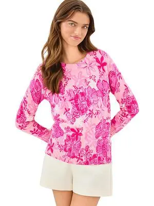 Lilly Pulitzer® Salima Crewneck Sweater Parigi Pink Supporting Squad