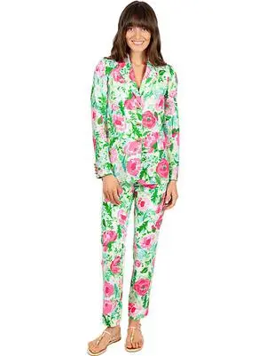 LILLY PULITZER 29' Ana High Rise Pant - Multi Poppy Party