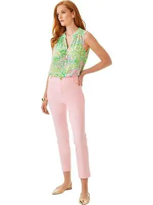 LILLY PULITZER 29' Ana High Rise Pant Pink Muse