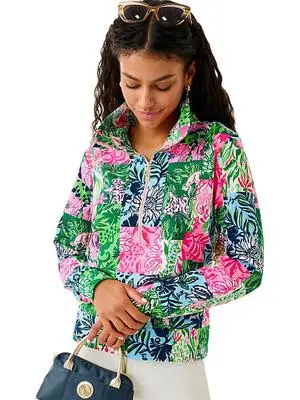 LILLY PULITZER UPF 50+ Eleni Pullover Multi Party Punch Patch