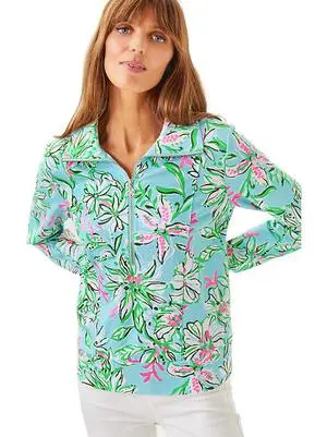 LILLY PULITZER UPF 50+ Eleni Pullover Multi Sun Of A Bun