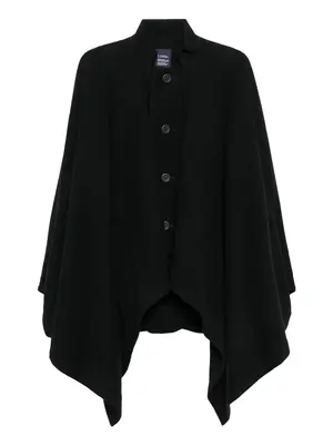 Yohji Yamamoto Button-up Cape - Black