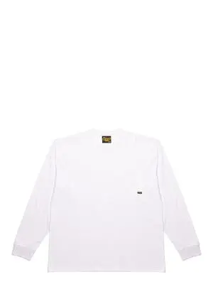 Drew House Basic Long Sleeve Pocket T-shirt - White