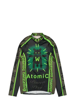 WALTER VAN BEIRENDONCK Atomic Cycling Top - Black