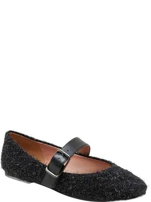 Linea Paolo Mika Mary Jane Flat - Black