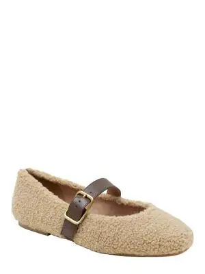 Linea Paolo Mika Mary Jane Flat - Taupe/ Chocolate Brown
