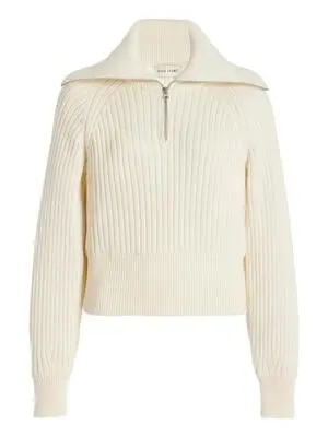HIGH SPORT Chester Ribbed-knit Cotton-blend Sweater - Ivory