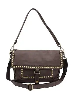 BOLSA NOVA Emily Studded Shoulder Bag - Mushroom