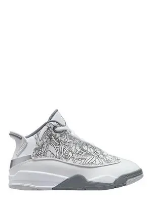 JORDAN Dub Zero Sneakers - White/metallic Silver/neutral Grey