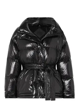 Perfect Moment Maya Hooded Quilted Glossed-shell Down Ski Jacket - Black