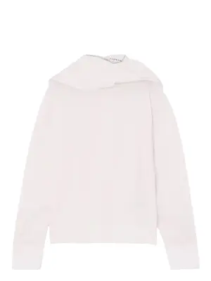 Carven Scarf-detailed Voile Blouse - Off-white
