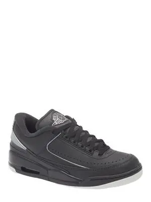 JORDAN Jordan 2/3 Low Top Sneaker Black/ Metallic Silver