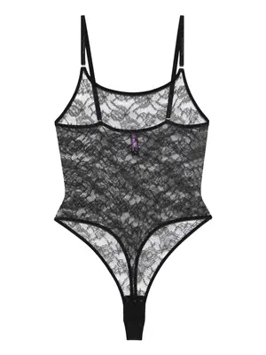 MAISON CLOSE Flashback Thong Bodysuit - Black