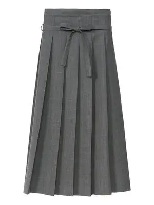 Fabiana Filippi Glen Plaid Ankle-length Skirt - Grey