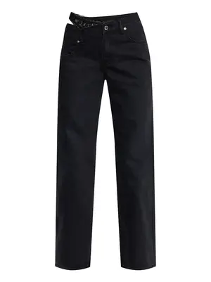 Alexander Wang Lace-detailing Straight Jeans - Black