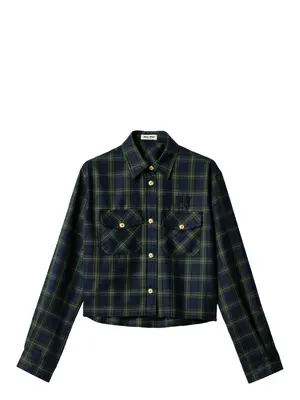 MIU MIU Miu Miu Plaid Wool Shirt