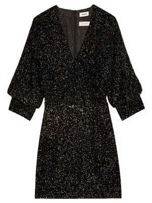 Zadig&Voltaire Rosli Sequin Dress - Black