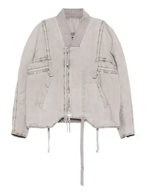 Boris Bidjan Saberi Zip-up Bomber Jacket - Grey