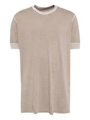 Boris Bidjan Saberi Raw-cut Hem Cotton T-shirt - Grey