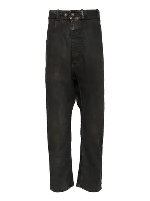 Boris Bidjan Saberi Cotton Loose-fit Trousers - Blue