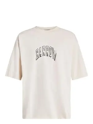 BARROW Logo-print T-shirt - Neutrals