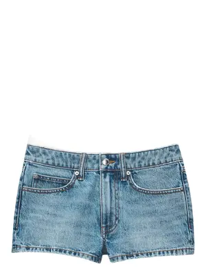Alexander Wang High-rise Denim Shorts - Blue