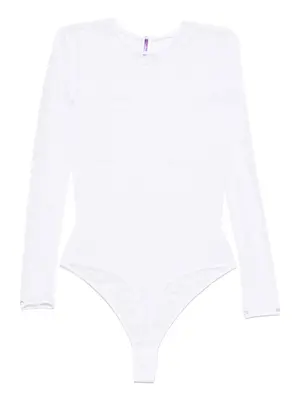 MAISON CLOSE Flashback Long-sleeve Bodysuit - White