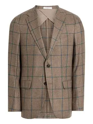 BOGLIOLI Checked Silktweed Blazer
