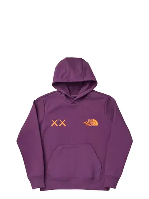 KAWS X The North Face Youth Hoodie - Blackberry Wine