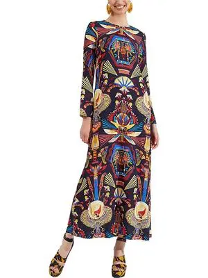 La DoubleJ La DoubleJ Long Sleeve Swing Maxi Dress Nephthys Navy