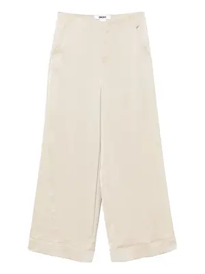 Dkny Wide-leg Palazzo Trousers - Neutrals