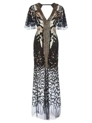 TEMPERLEY LONDON Atlas Maxi Dress - Black