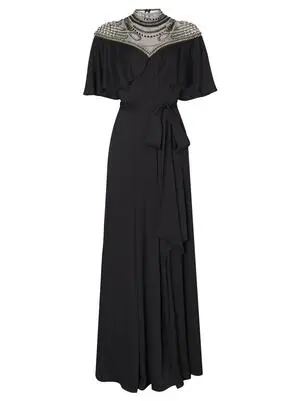 TEMPERLEY LONDON Nina Maxi Dress - Black